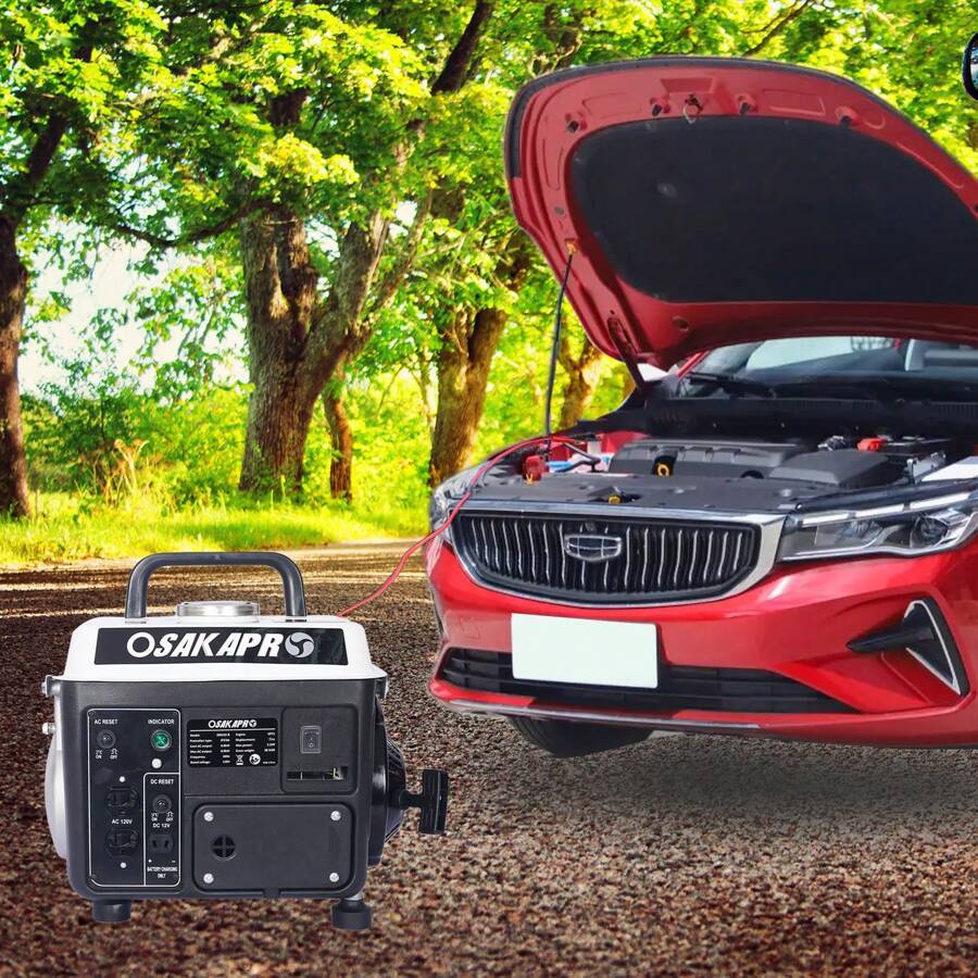 OSAKAPR Portable Generator, Outdoor Generator Low Noise, Gas Powered ...