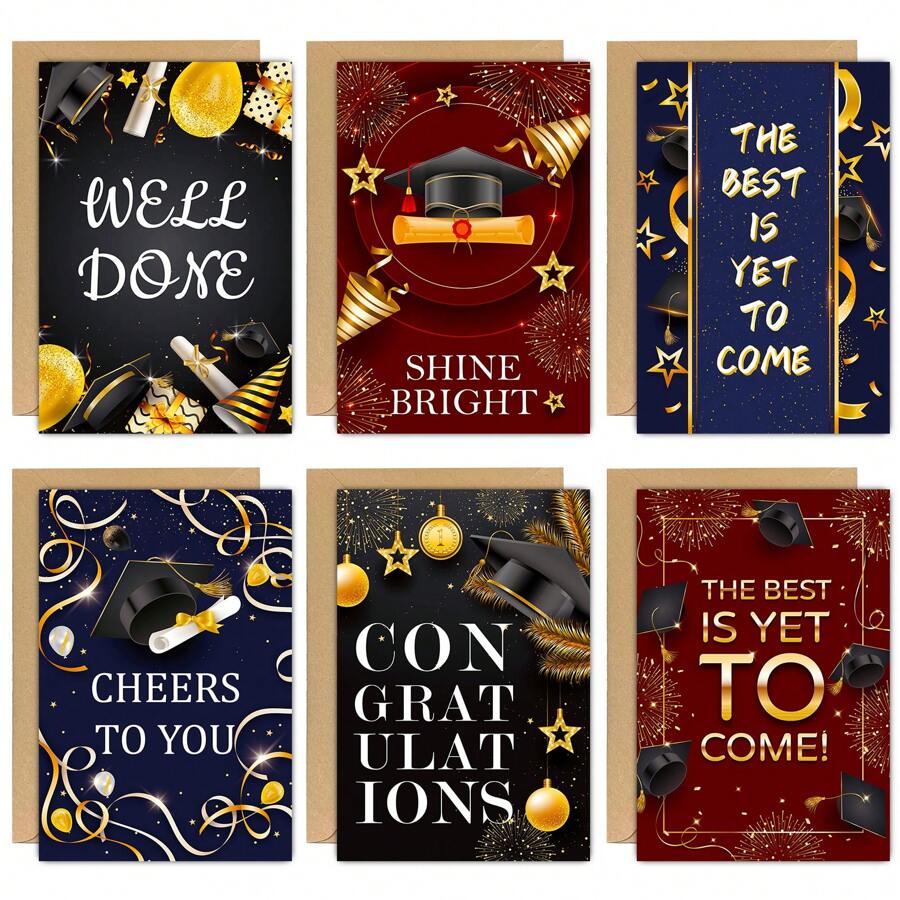 Graduation Cards 24PCS, Graduation Cards 2024, Congrats Grad Cards With ...