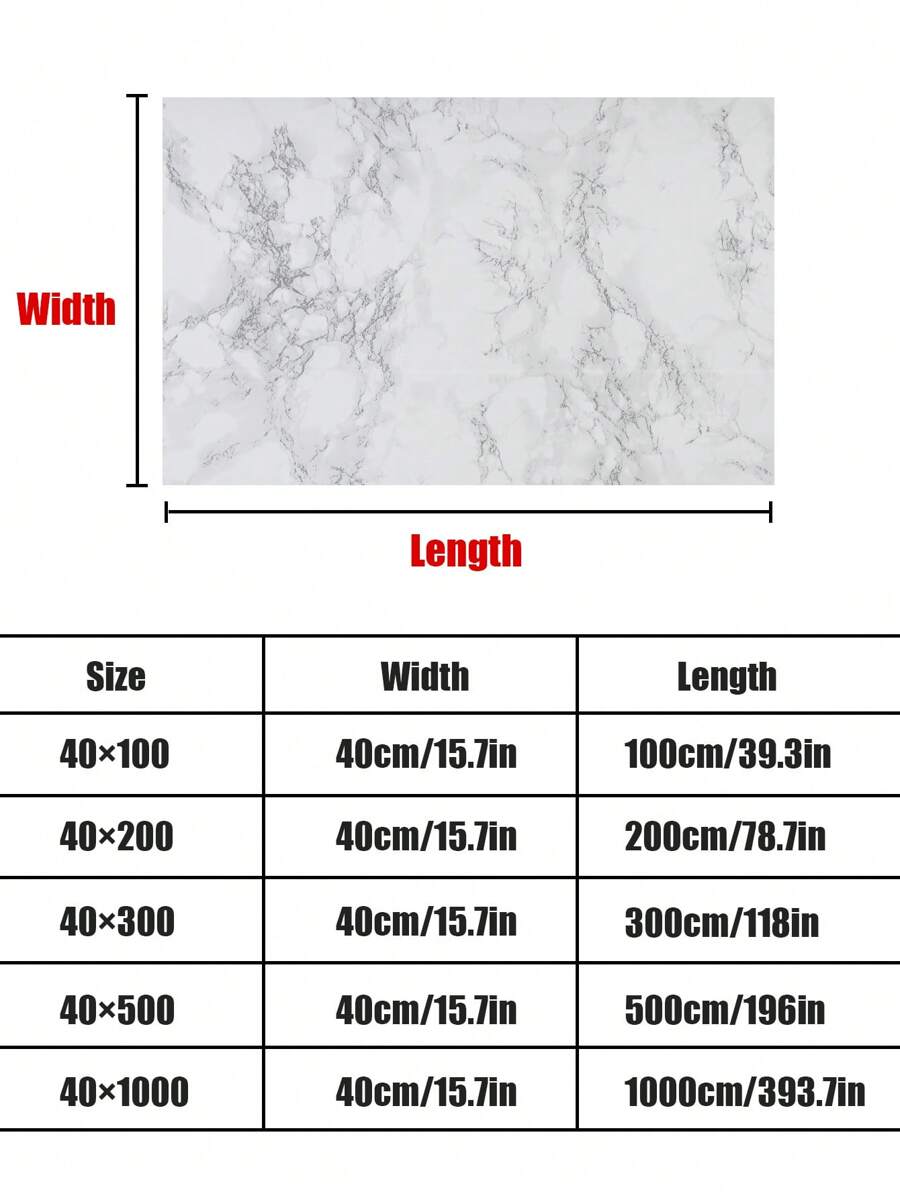 1 Roll Marble Look Contact Paper, 11.8 Inches X 120 Inches, Peel And ...