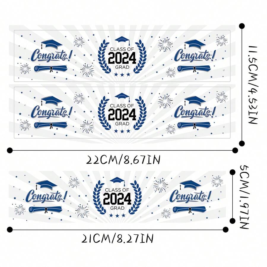 20pcs Graduation Water Bottle Labels, Water Bottle Labels Sticker ...