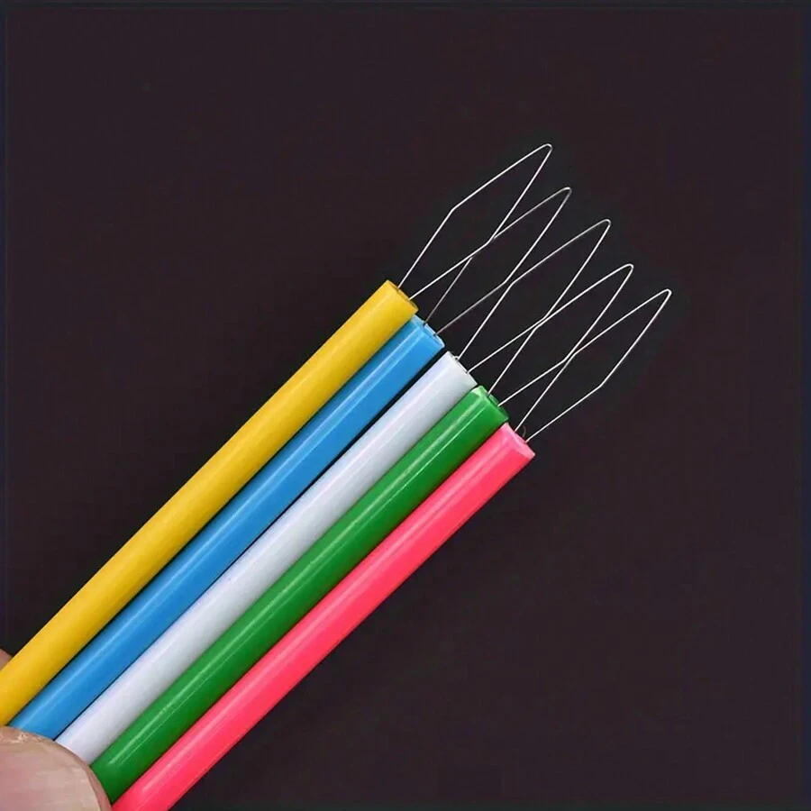 5pcs Round Colored Plastic Threaders, Sewing Small Threading Tools ...