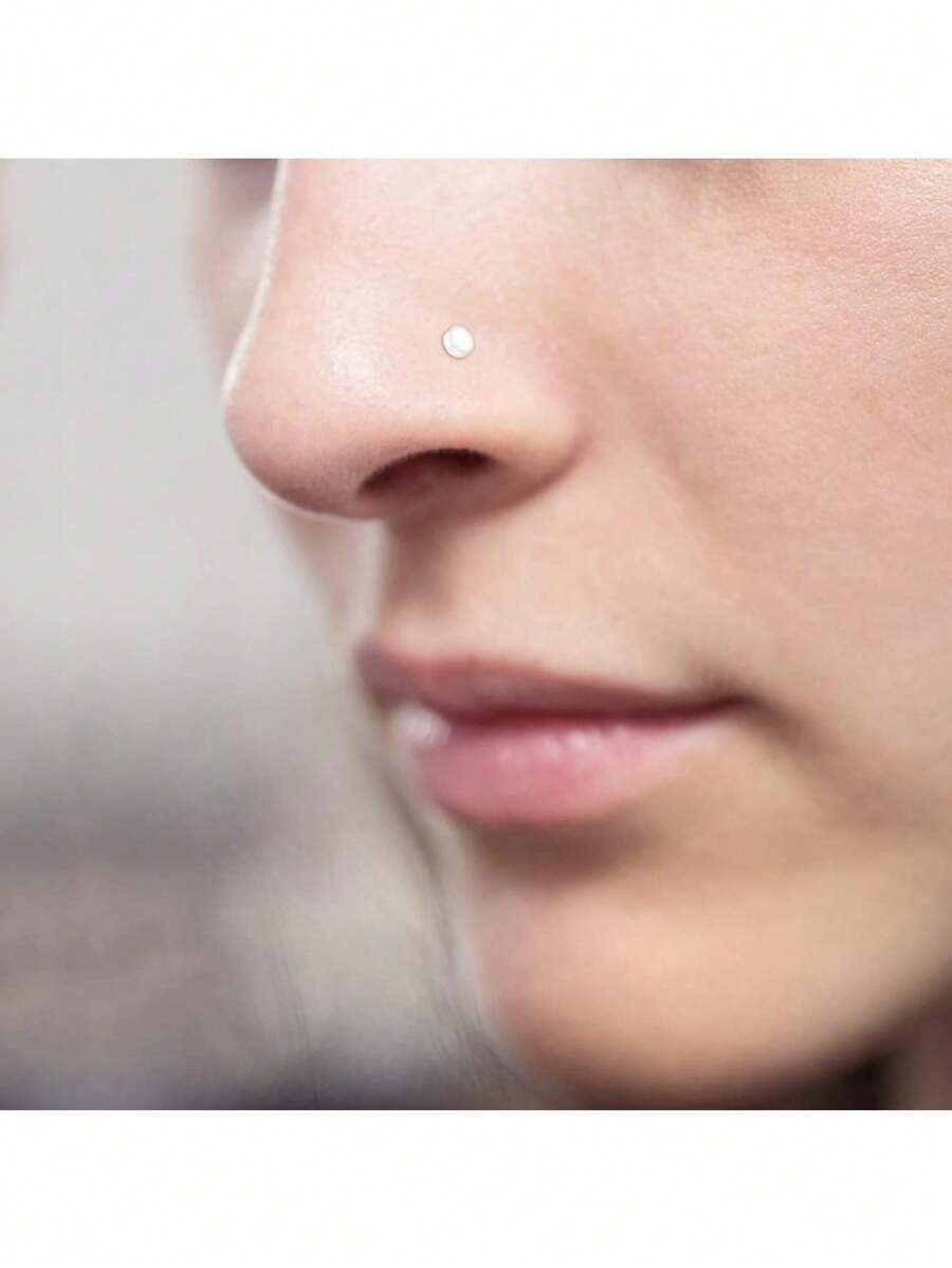 20Pcs Clear Nose Ring Retainer Bioflex L Shape Nose Rings Studs ...