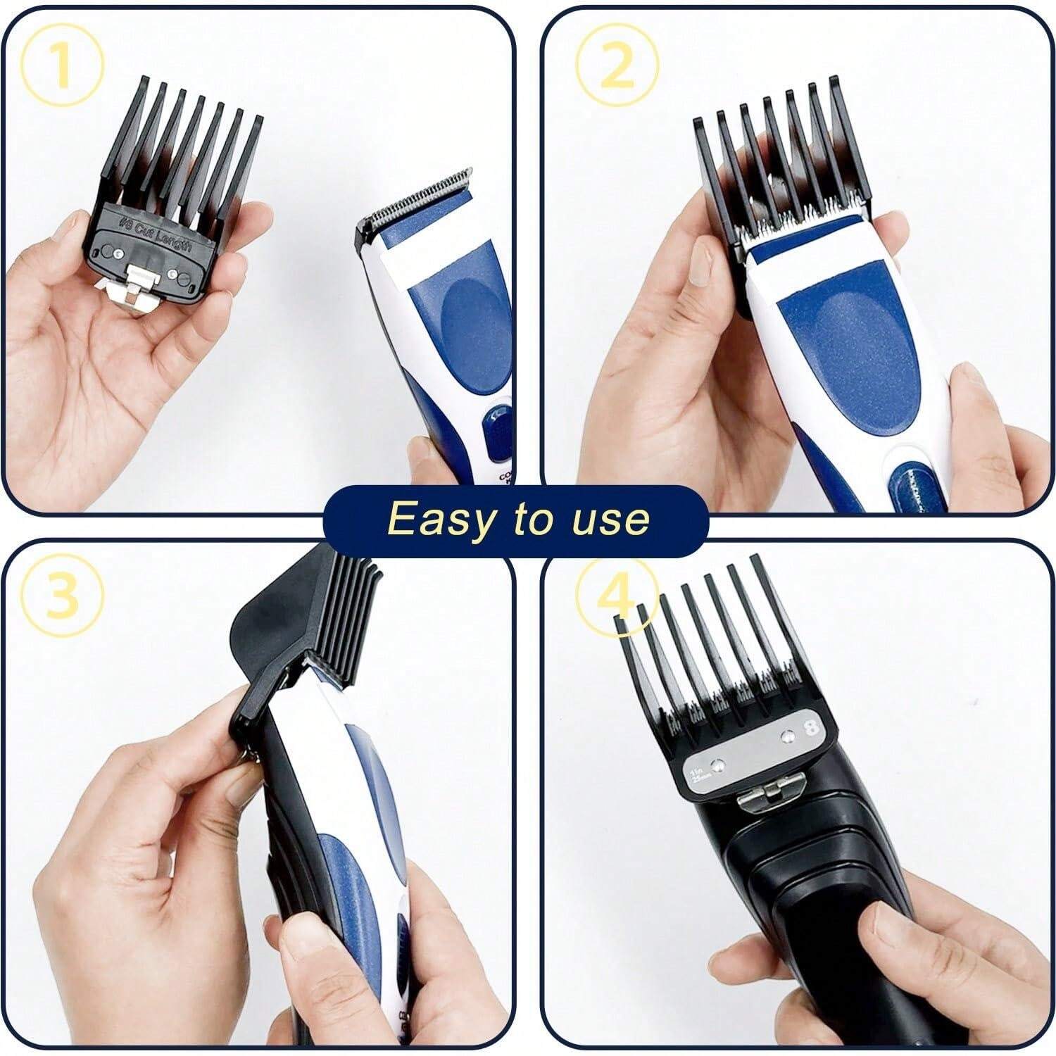 Premium Clipper Guards Fit For Wahl, Professional Hair Cutting Guides ...