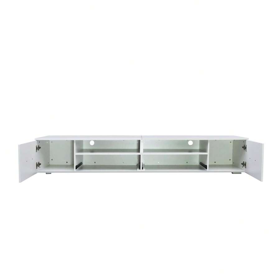 TV Stand For TVs Up To 90" Modern Entertainment Center Stand With 4 ...