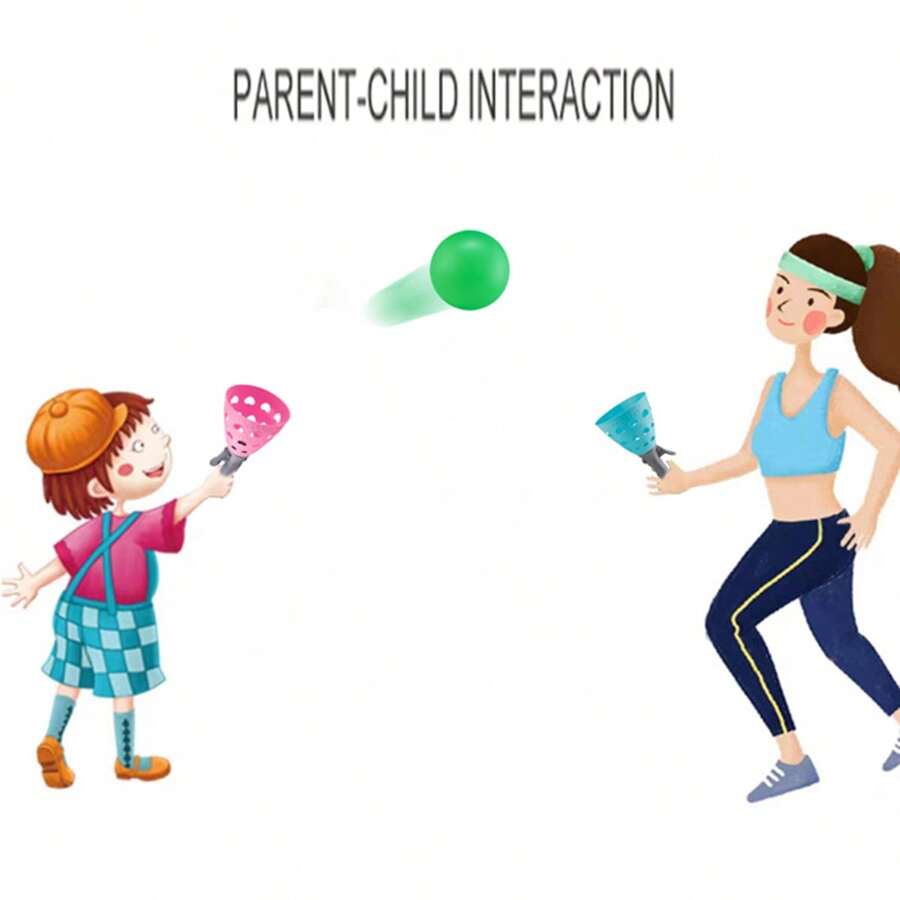 A Set Of Children Double Person Connecting Ball Elastic Force Shooting ...
