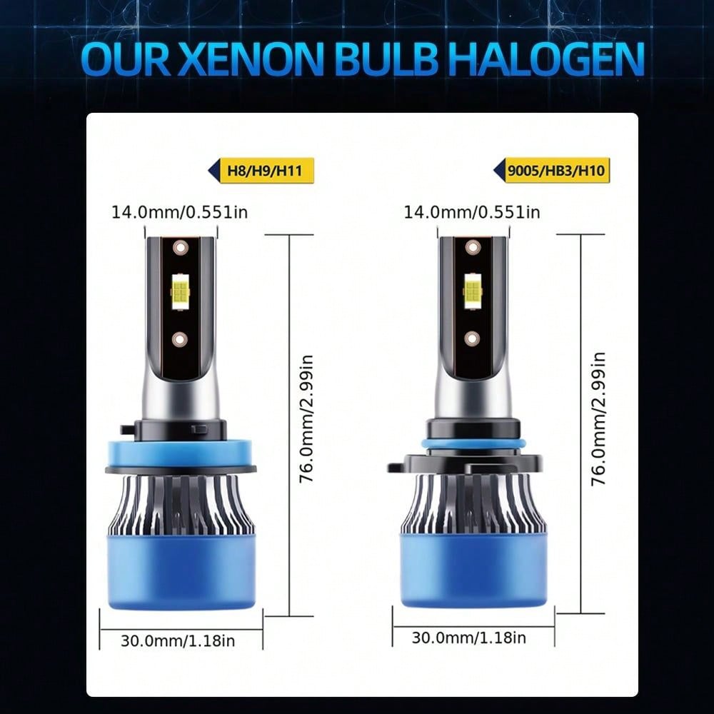 Faros de coche LED Roadsuns de 2 piezas / set, 9005 H11 para luz alta y ...