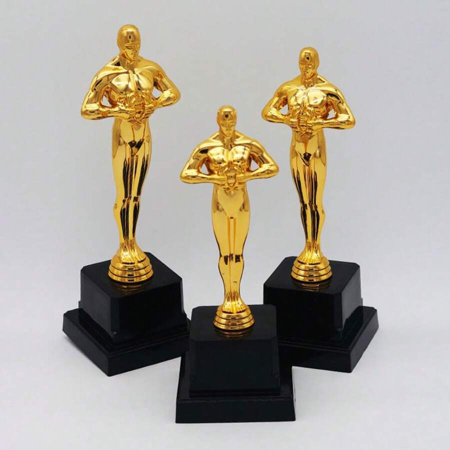 1Pc Replica Oscar Trophy Awards 18cm 21cm 26cm Gold-Plated Small Gold ...