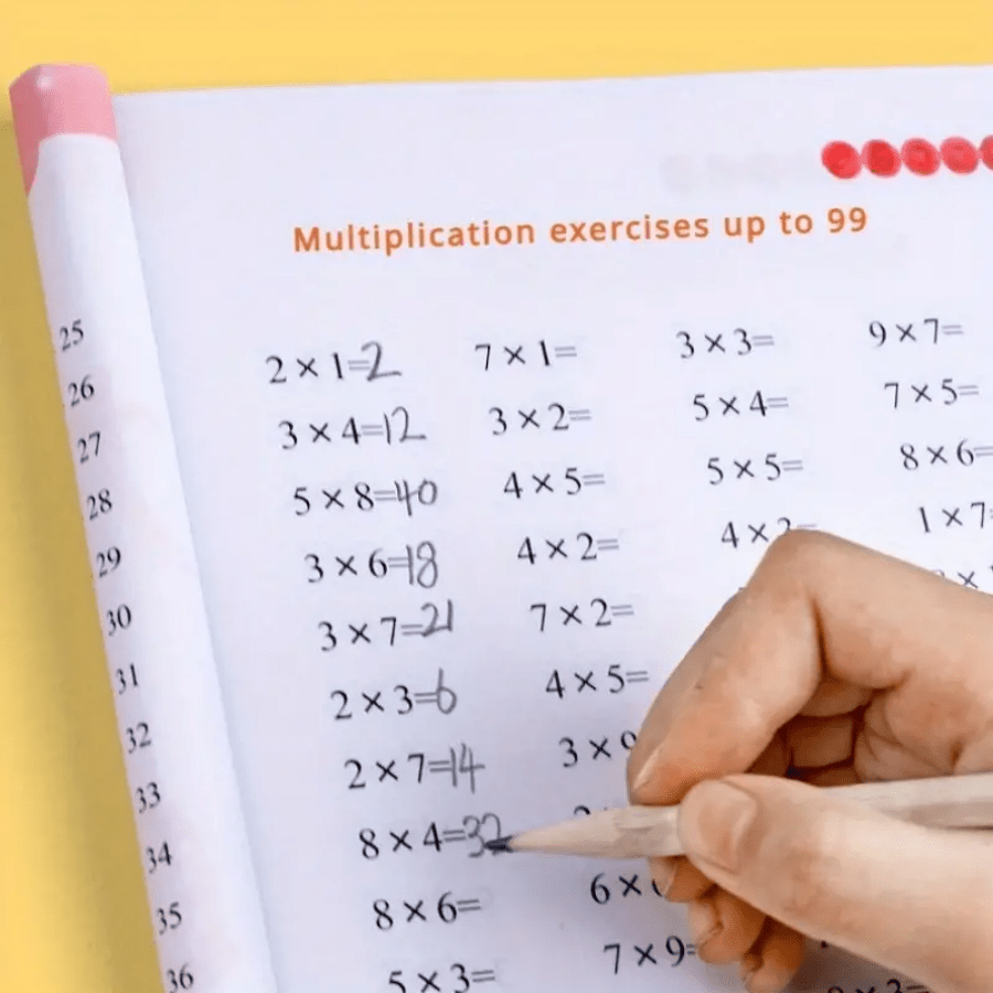 Math Exercise Book For Multiplication Tables, 9*9 Math Exercise Book ...