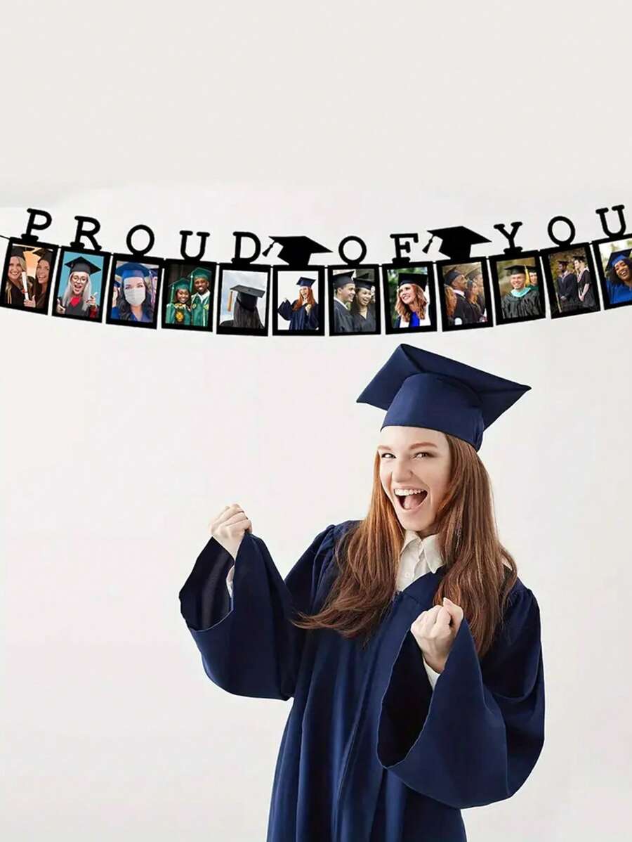 1 Set Graduation Season Picture Frame Banner, Party Ceremony Classroom ...