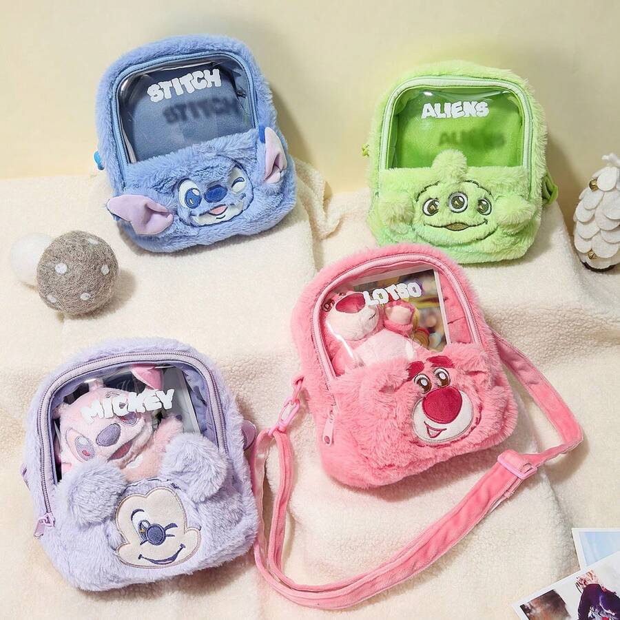 Miniso Miniso Disney Furry Series Cute Stitch Crossbody Bag With ...