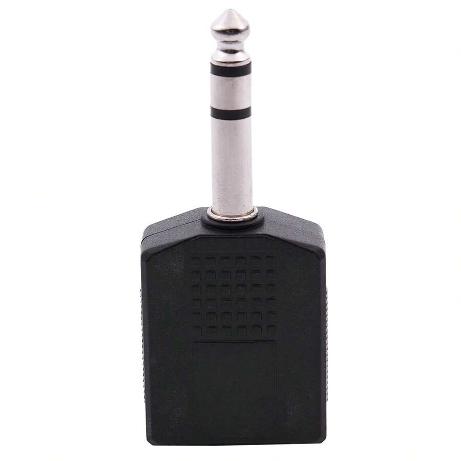 Mono 6.35mm Male Plug To Dual 6.35mm Female Socket Splitter Adapter ...