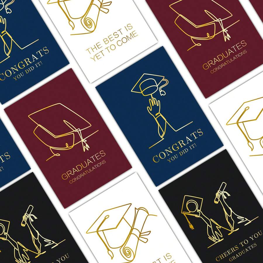 Graduation Cards 24PCS, Graduation Cards 2024, Congrats Grad Cards With ...