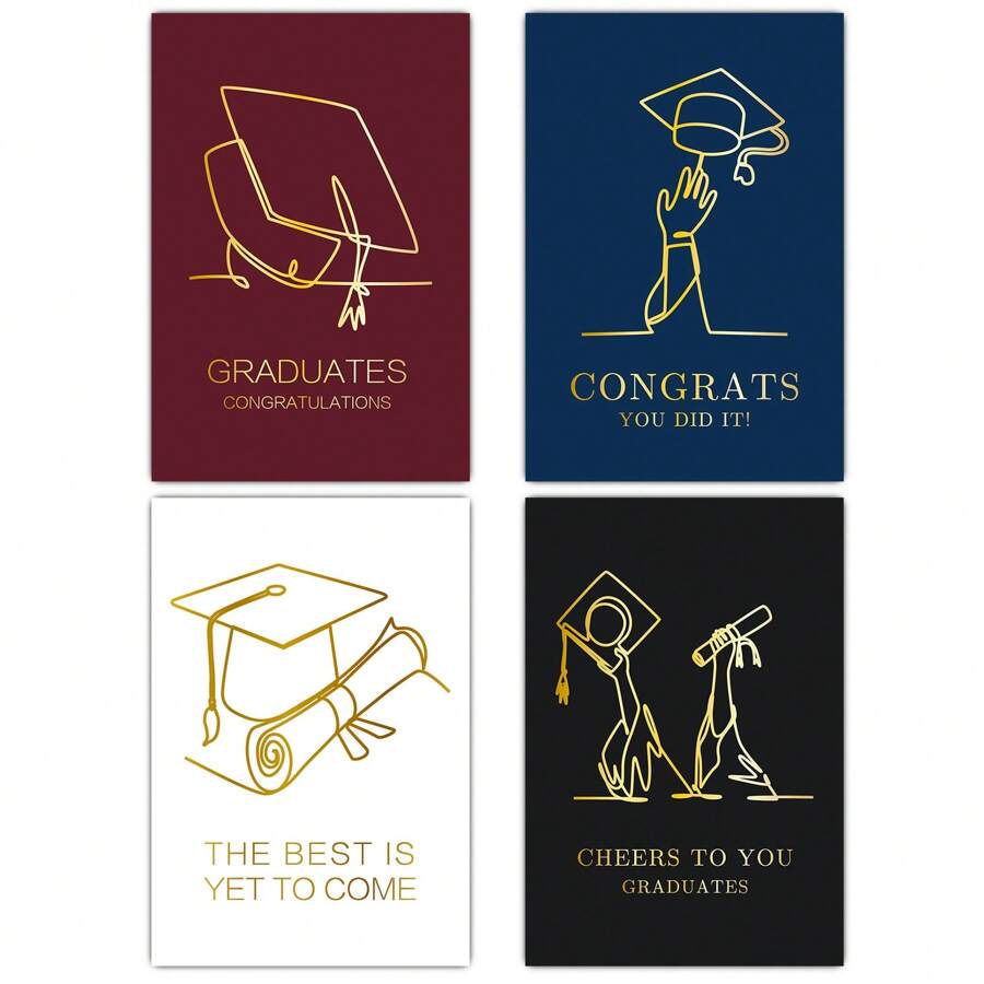 Graduation Cards 24PCS, Graduation Cards 2024, Congrats Grad Cards With ...