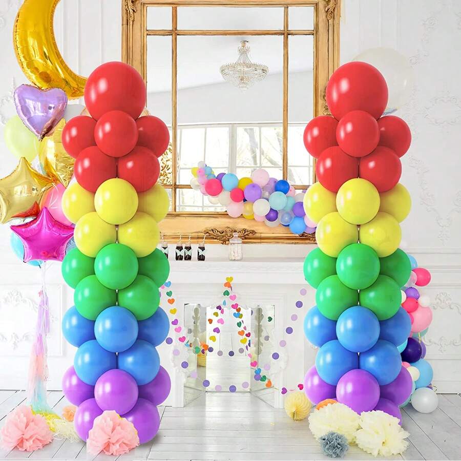 1/2Sets Balloon Post Stand, Free Adjustable Balloon Tower Post With ...