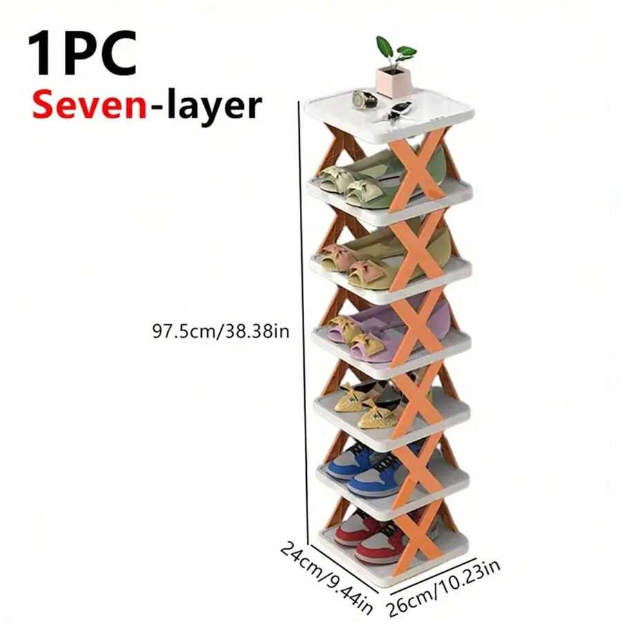 Simple Shoe Rack For Home Space Saving, Multi-Functional Narrow Plastic ...