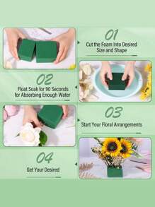 1/2/4 Stück Blumenblock aus Schaumstoff für Frisch- und Künstliche ...