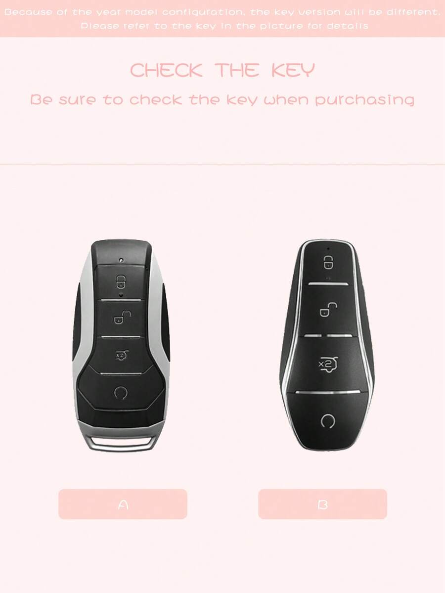 Genuine Leather Key Fob Case Designed For Byd Vehicles Features Unique ...