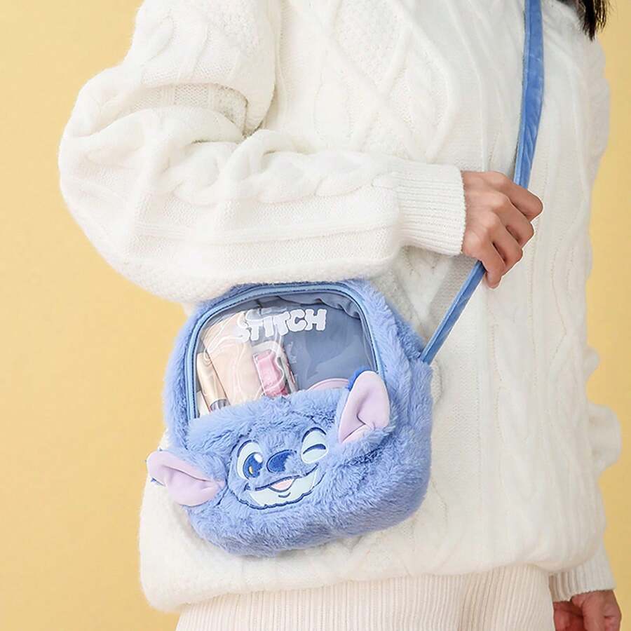 Miniso Disney Furry Series Cute Stitch Adjustable Straps Crossbody Bag ...