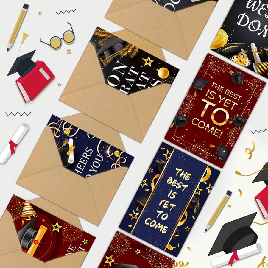 Graduation Cards 24PCS, Graduation Cards 2024, Congrats Grad Cards With ...