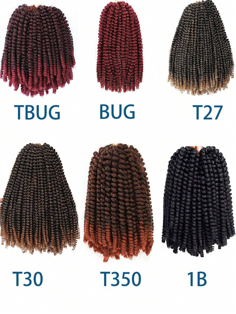 Spring Twist Hair 12 Inch 1 Pacs Spring Twist Crochet Hair For ...