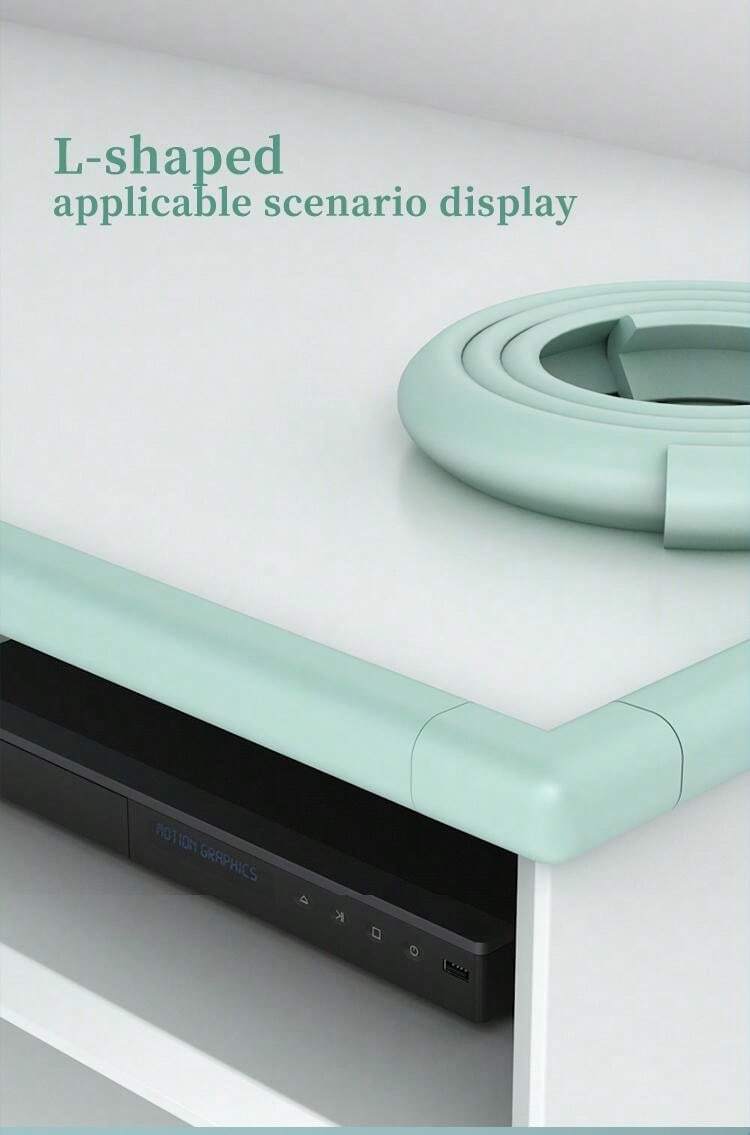 2m Baby Safe Table Edge Guard Strip, Soft Foam Rubber Cushion Protector ...
