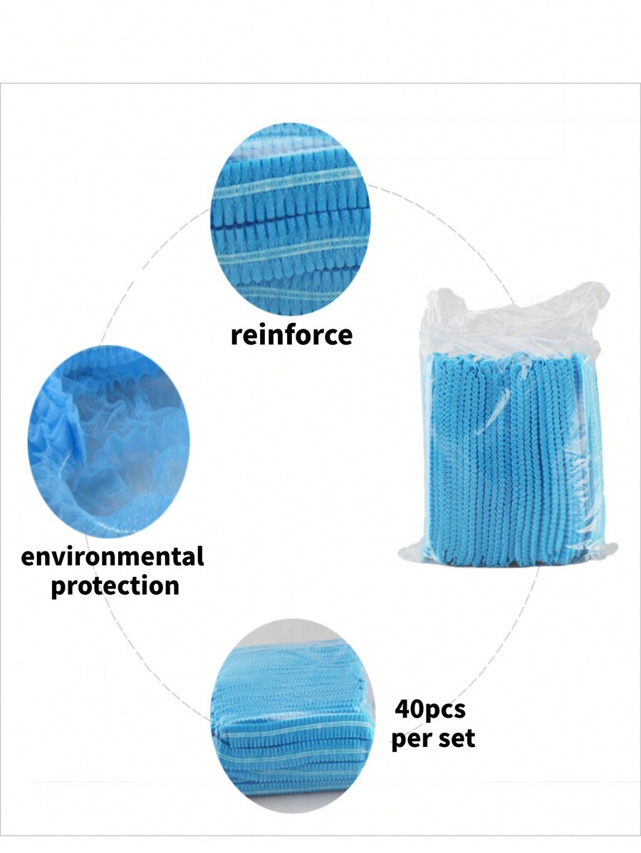 40pc Thick Disposable Hat With Moisture-Proof, Breathable, And High ...