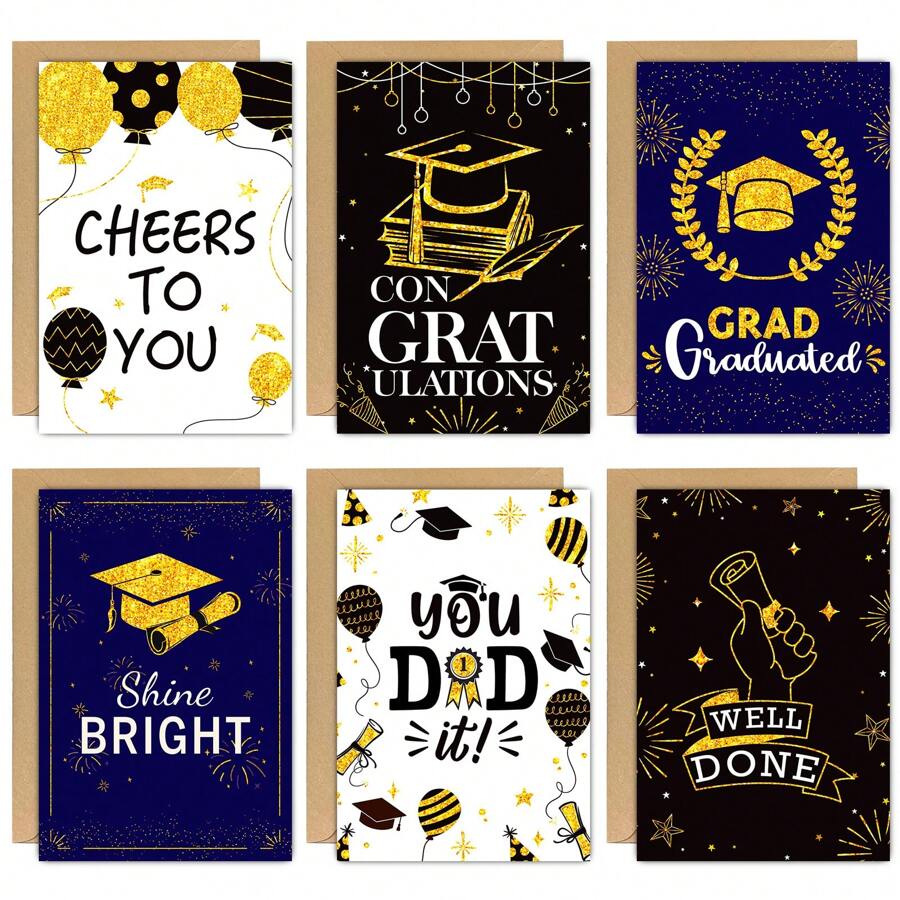 Graduation Cards 24PCS, Graduation Cards 2024, Congrats Grad Cards With ...
