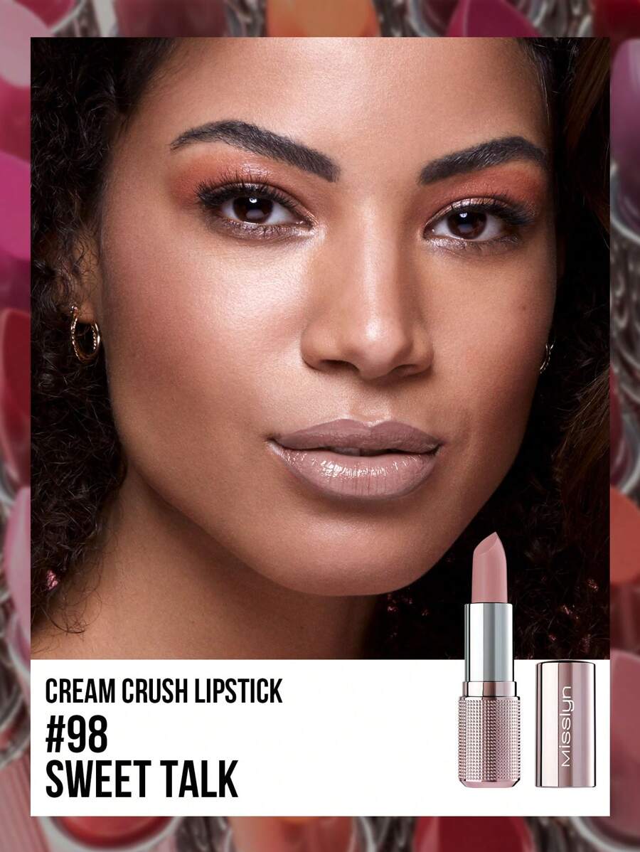 Misslyn Cream Crush Lipstick, Creamy Non-Stick Hydrating Lipstick ...