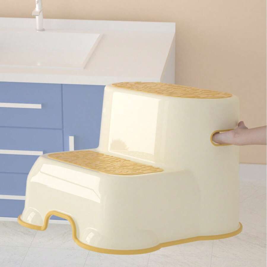 Doodle Step Stool For Kids + Crab Shaped Extender Set - Bathroom Safety ...