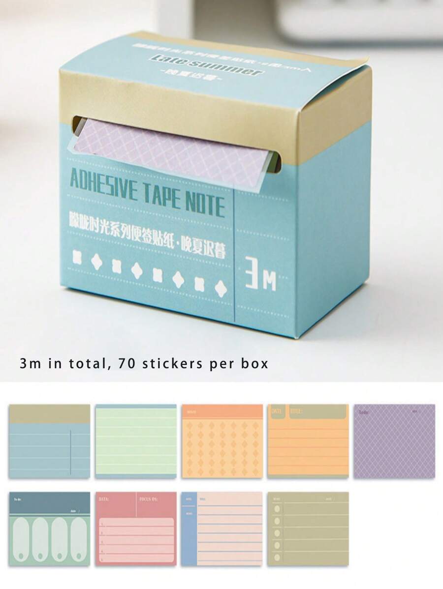 2 Creatief In doos Uittrekbaar Sticker Sets Voor Studenten , Markering ...