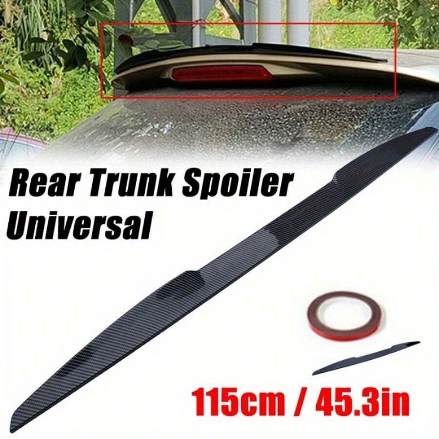 Universal Car Rear Trunk Roof Spoiler Lip Strip Bar Spoiler Rear ...