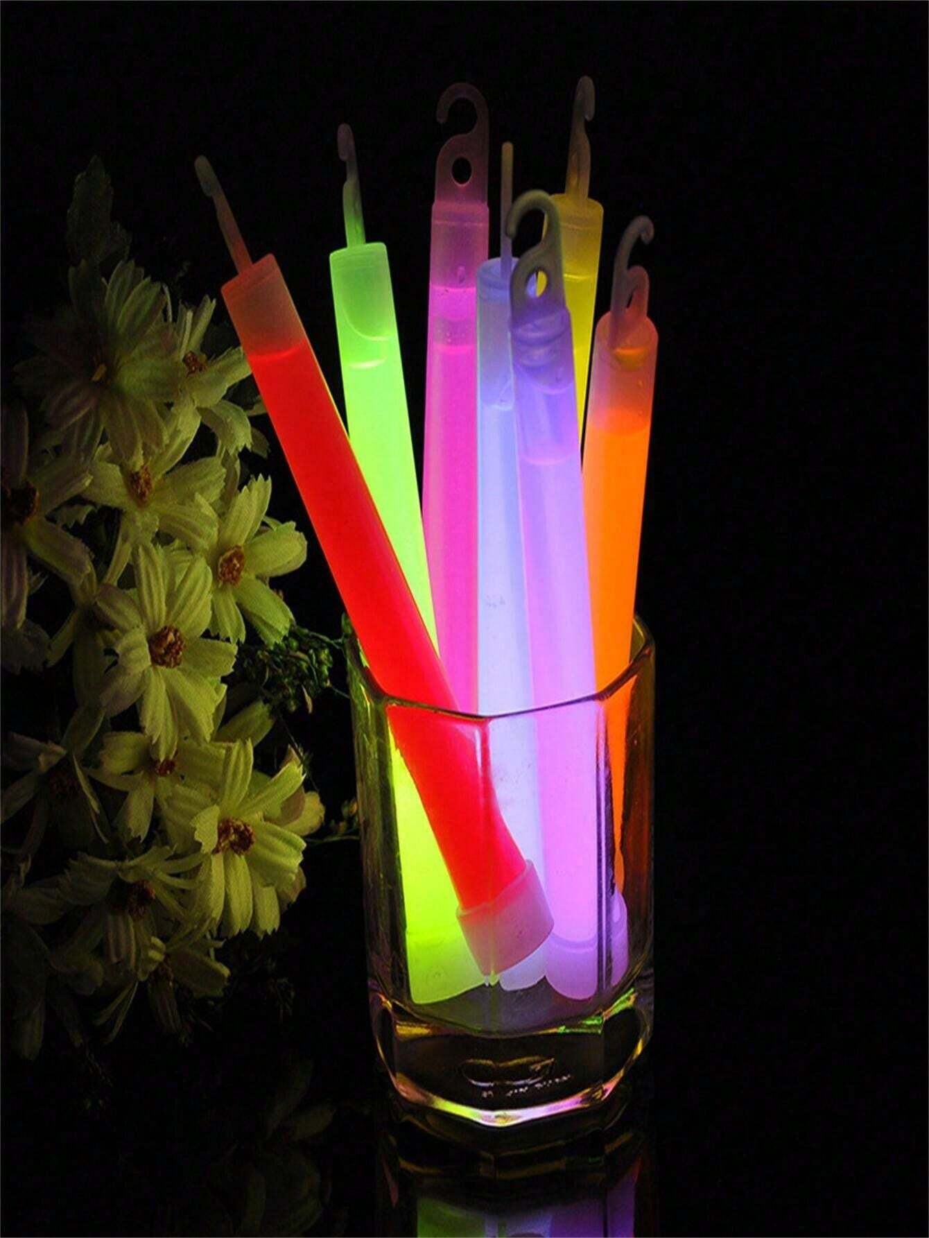 6pcs 6-Inch Hook And Loop Outdoor Camping Glow Sticks For Night ...
