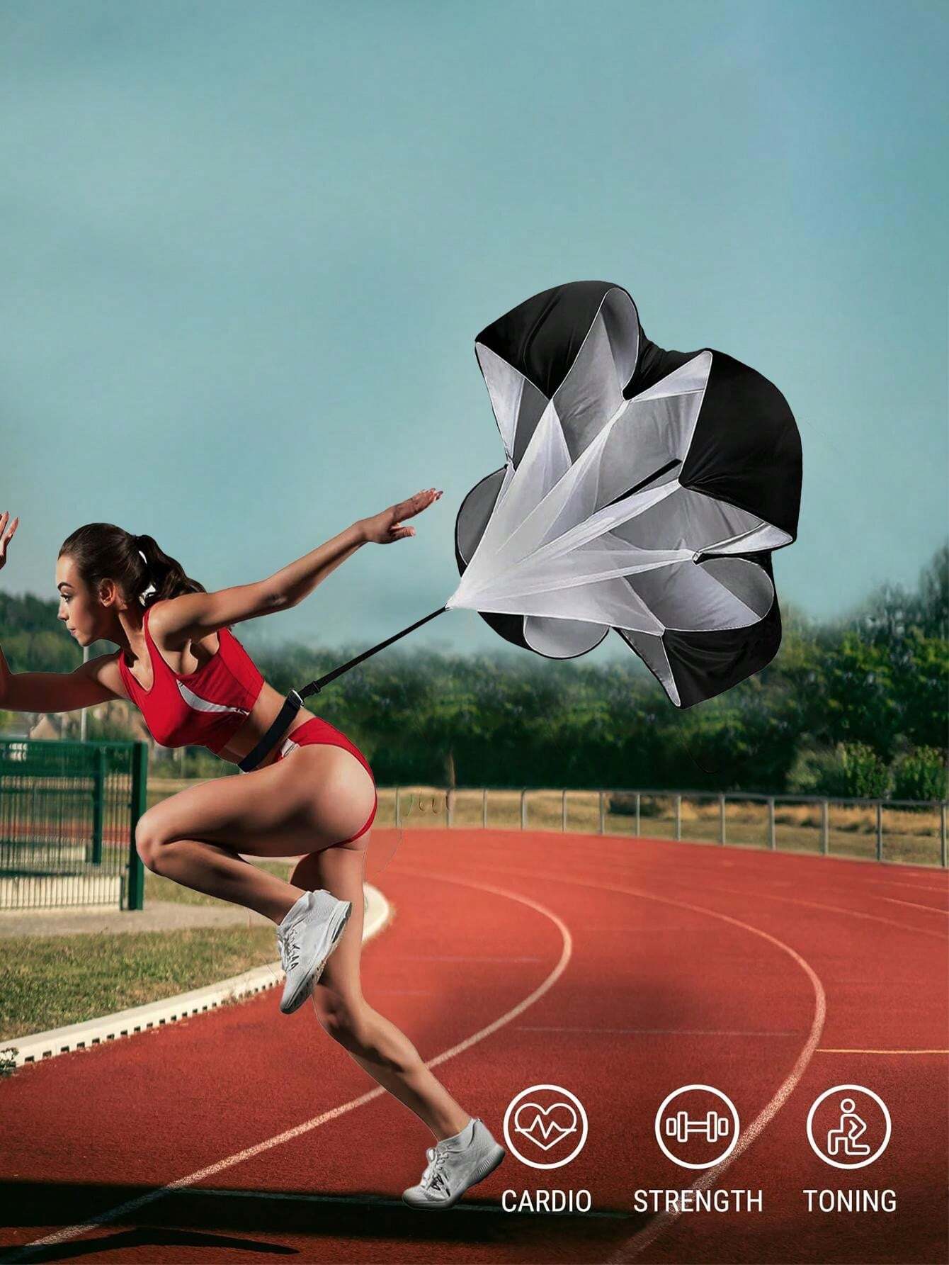 BULLETSHAKER Running Parachute Speed Training Agility Training ...