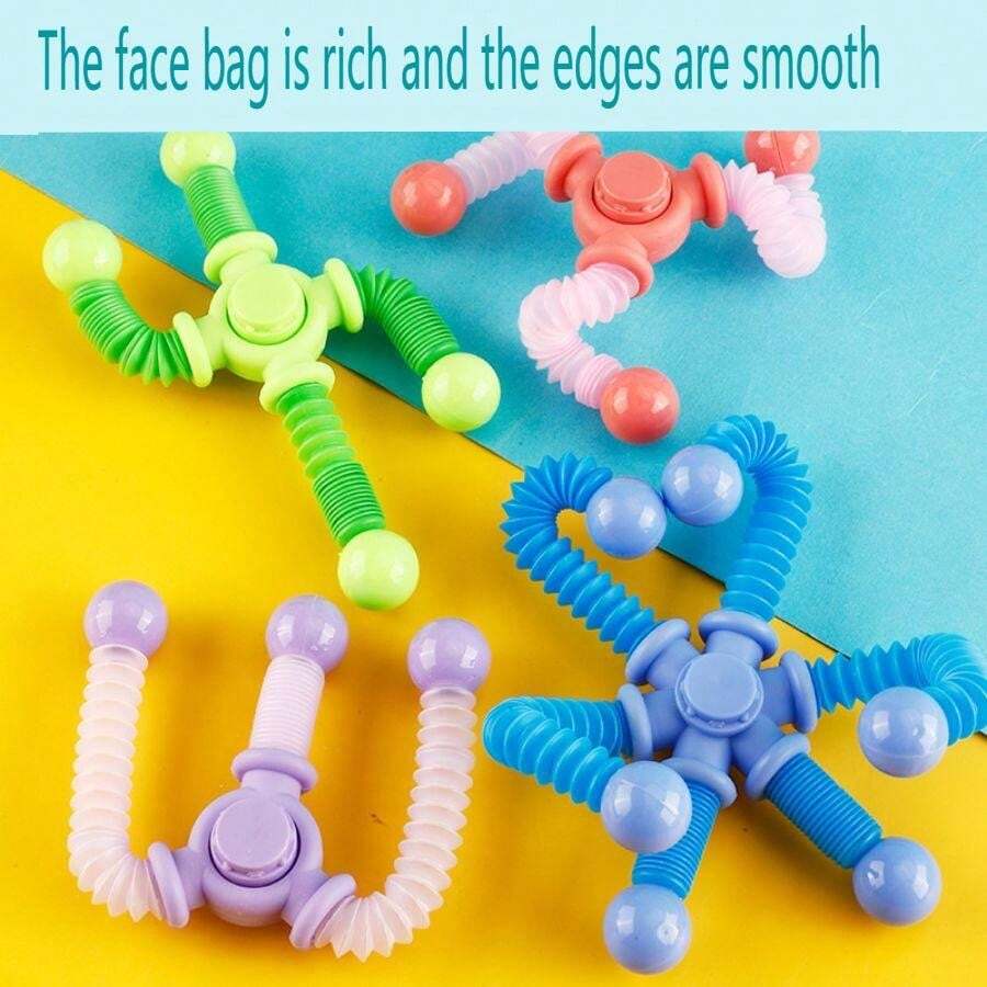 Versatile Stretchable Tube Gyro Creative Decompression Toy Transforming ...