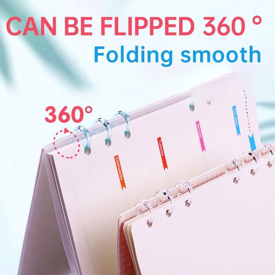 3-Ring Plastic Binder With Dividers, Pages Holder, Binding Bars For 3 ...