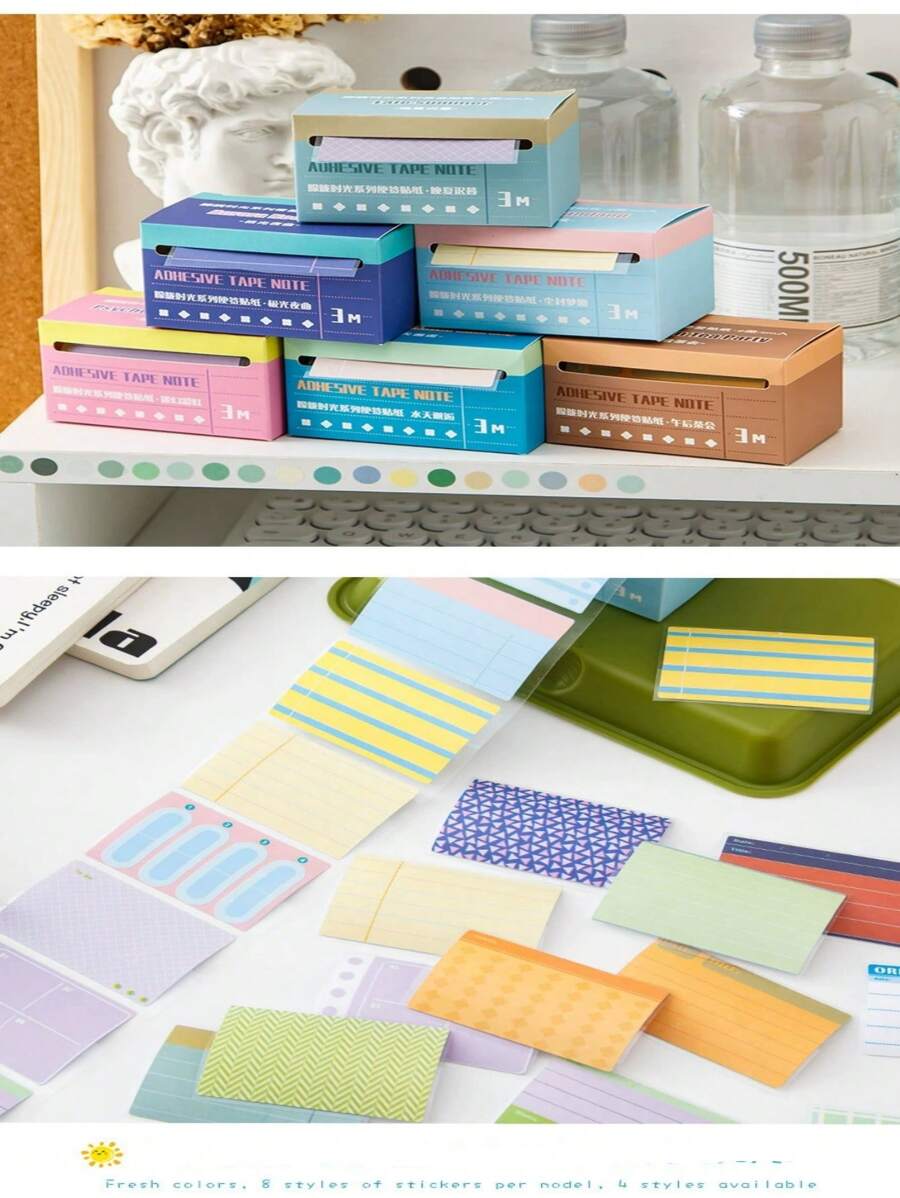 2 Creatief In doos Uittrekbaar Sticker Sets Voor Studenten , Markering ...