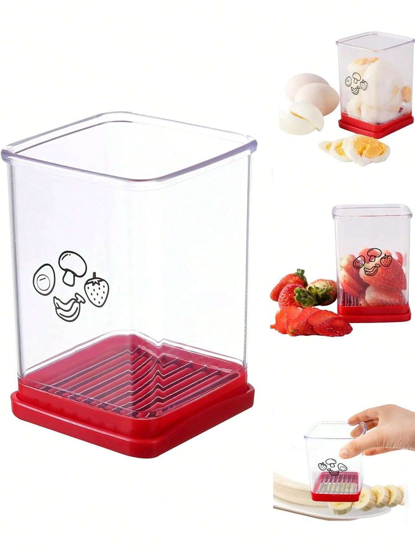 1PC Fruit And Vegetable Quick Slicer, Fruit Slicer, Egg And Strawberry ...