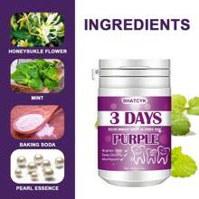 BHATCYK 3-Day Teeth Powder, For Controlling Dental Plaque, Mint Flavor ...