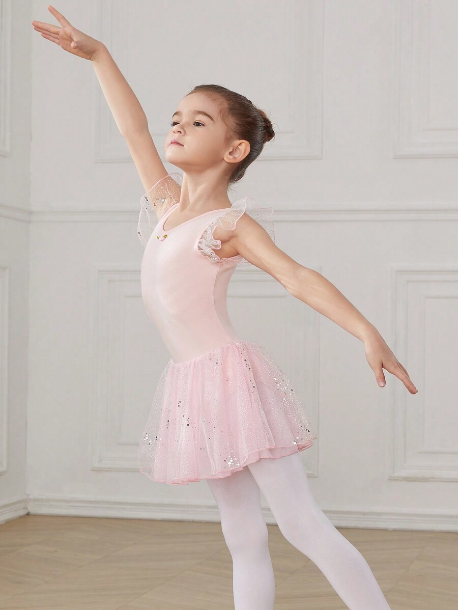 Maillot de ballet para niña preadolescente con espalda cruzada, vestido ...