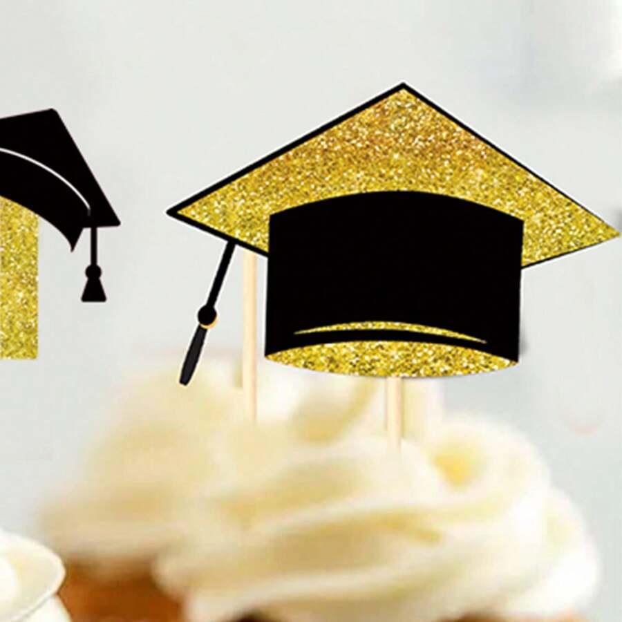 16PCS Graduation Cupcake Toppers 2024, Graduation Centerpieces 2024 ...