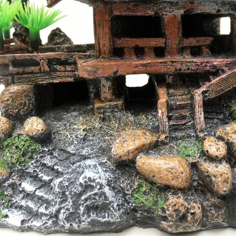 1pc Aquarium Classical Resin Castle Drations - Fish Tank Realistic ...