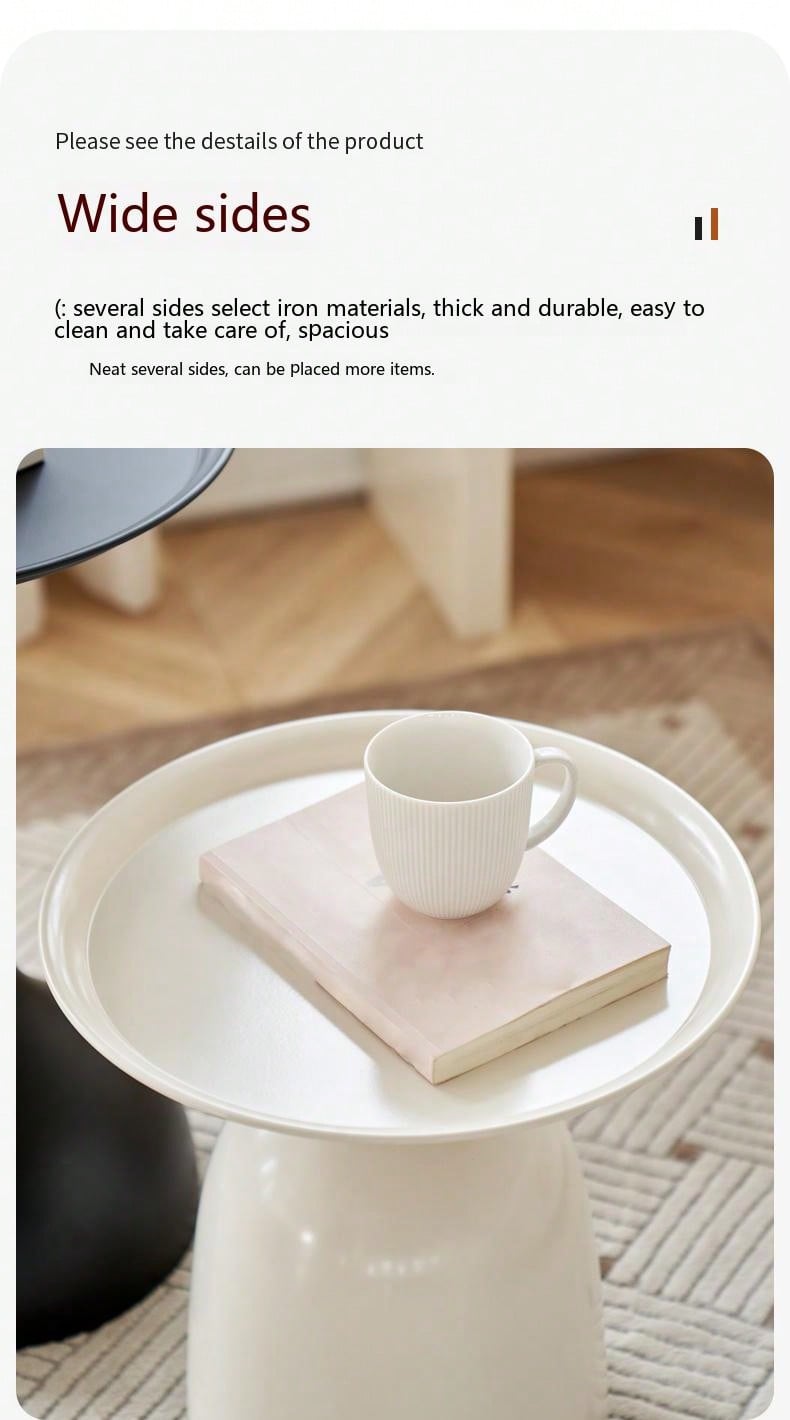 Nordic Eenvoudig Klein Sofa Kant Tafel Ijzer Kunst Klein Ronde Koffie ...