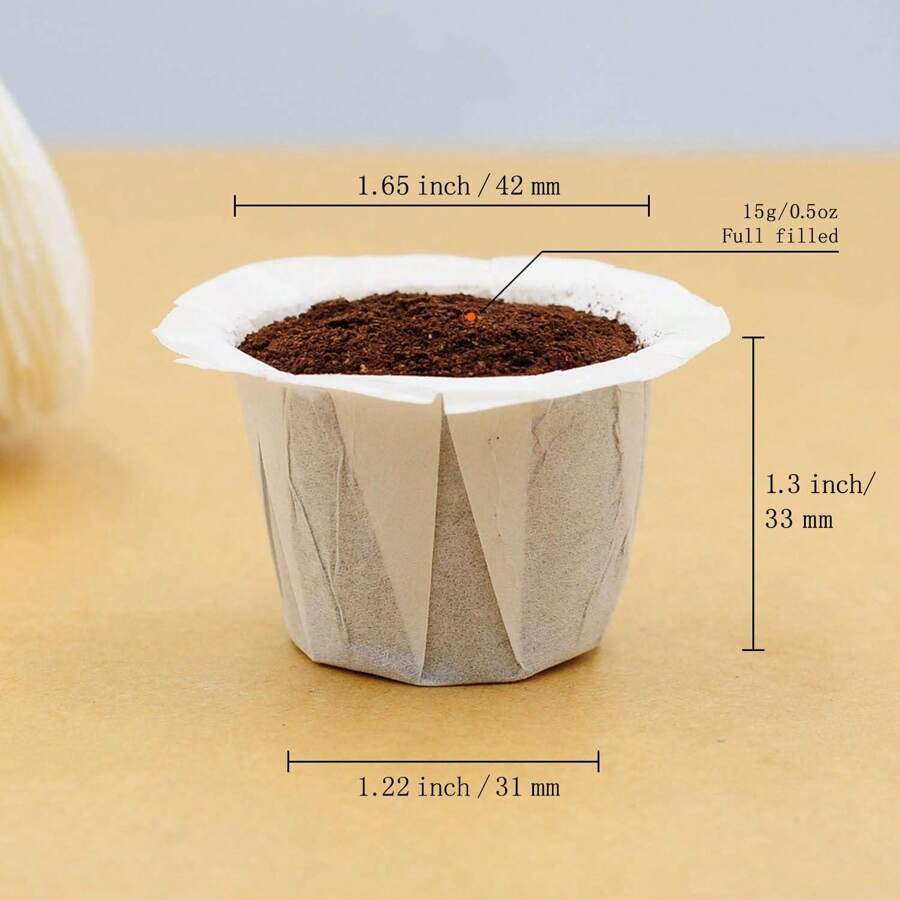Disposable Coffee Filters, 50 Counts Coffee Filter Paper For Brewers ...