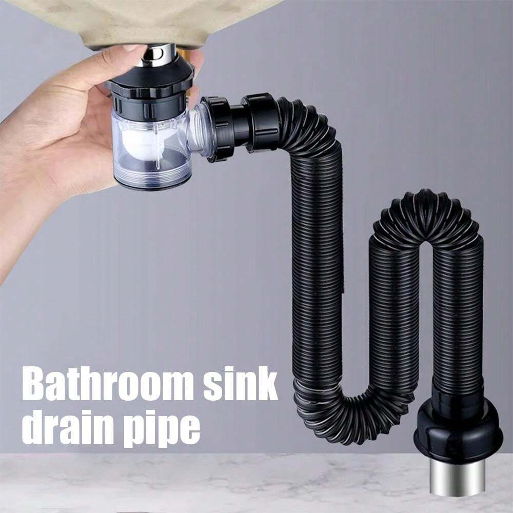 Visualized Under Basin Drain Set With Stainless Steel Flip Drain ...