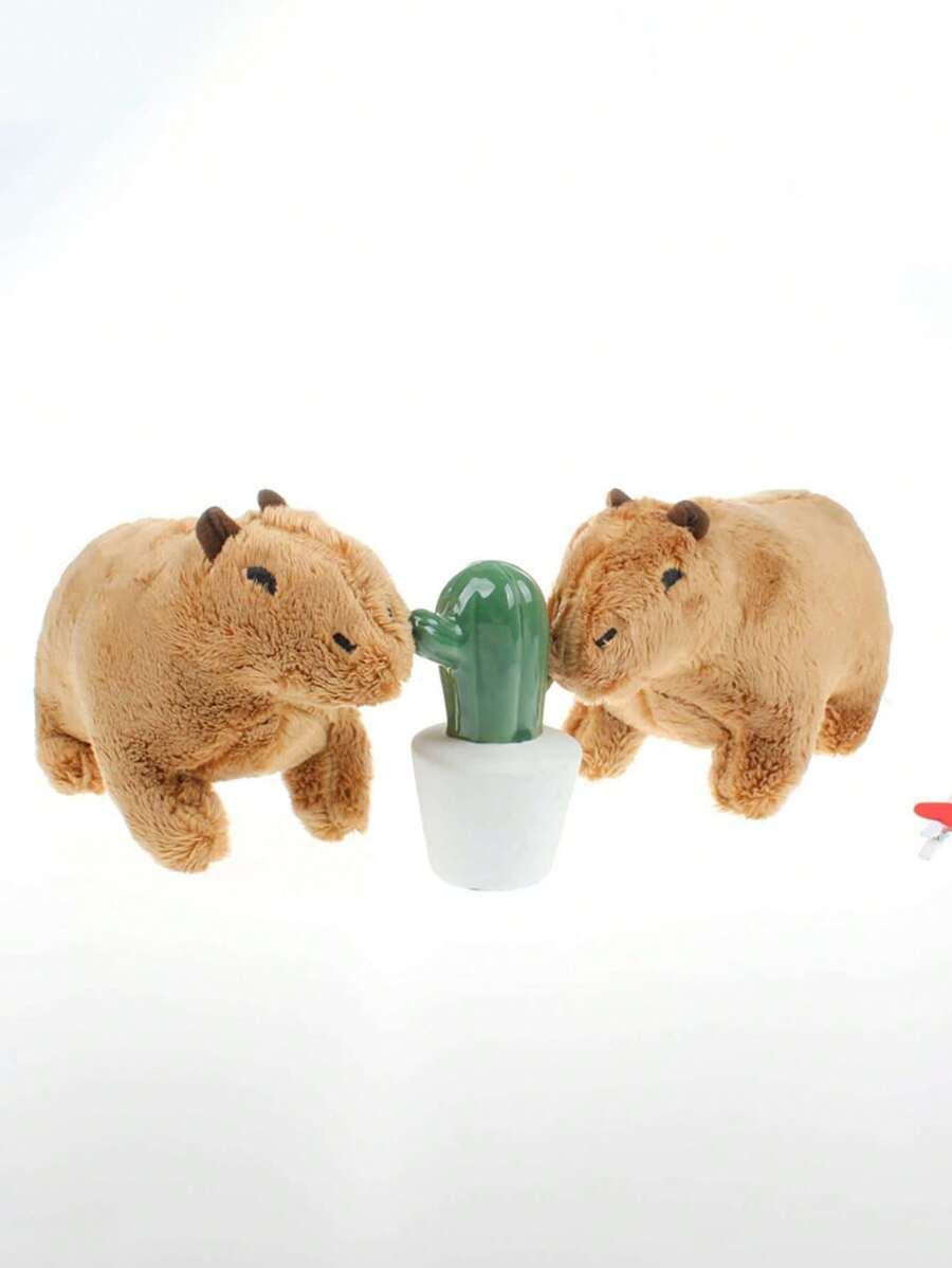 1pc Simulation Capybara Plush Doll Cute Capybara Stuffed Animal Gift ...