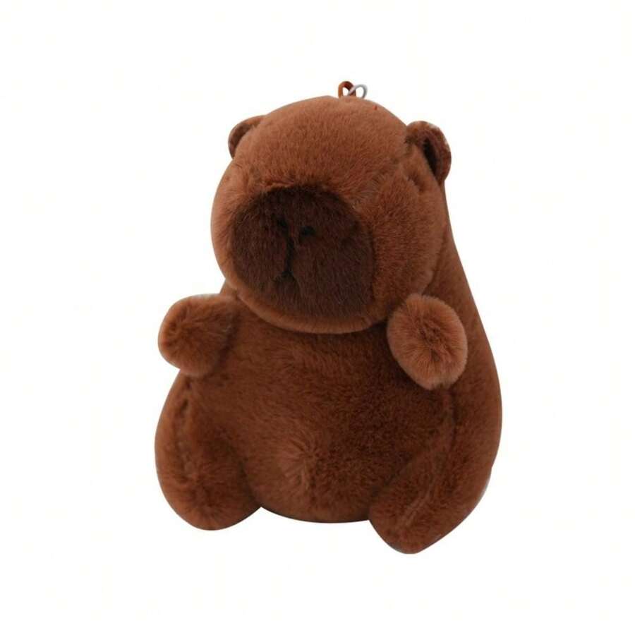 1 Pc Cute Toy Plush Capybara Keychain Cartoon Capybara Multicolor ...