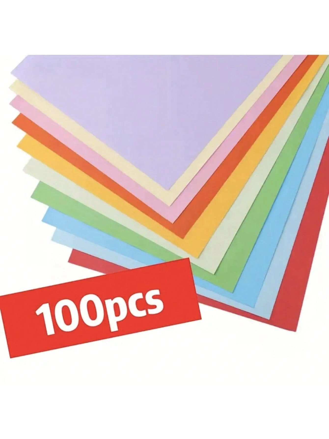 100 Sheets Colored Paper, Colored A4 Copy Paper, Crafting Decorating ...
