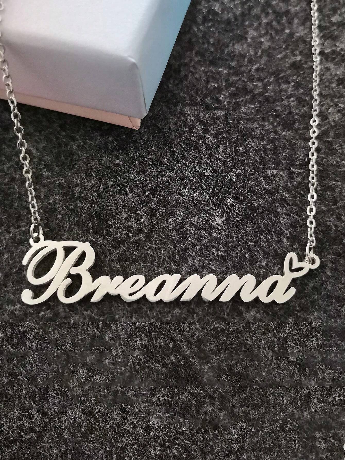 Customized Personalized Font Small Heart Name Necklace, Mother's Day ...