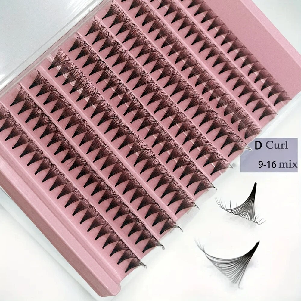 190pcs Premade Fans Eyelash Extensions, 10D Thickness 0.07mm C/D ...