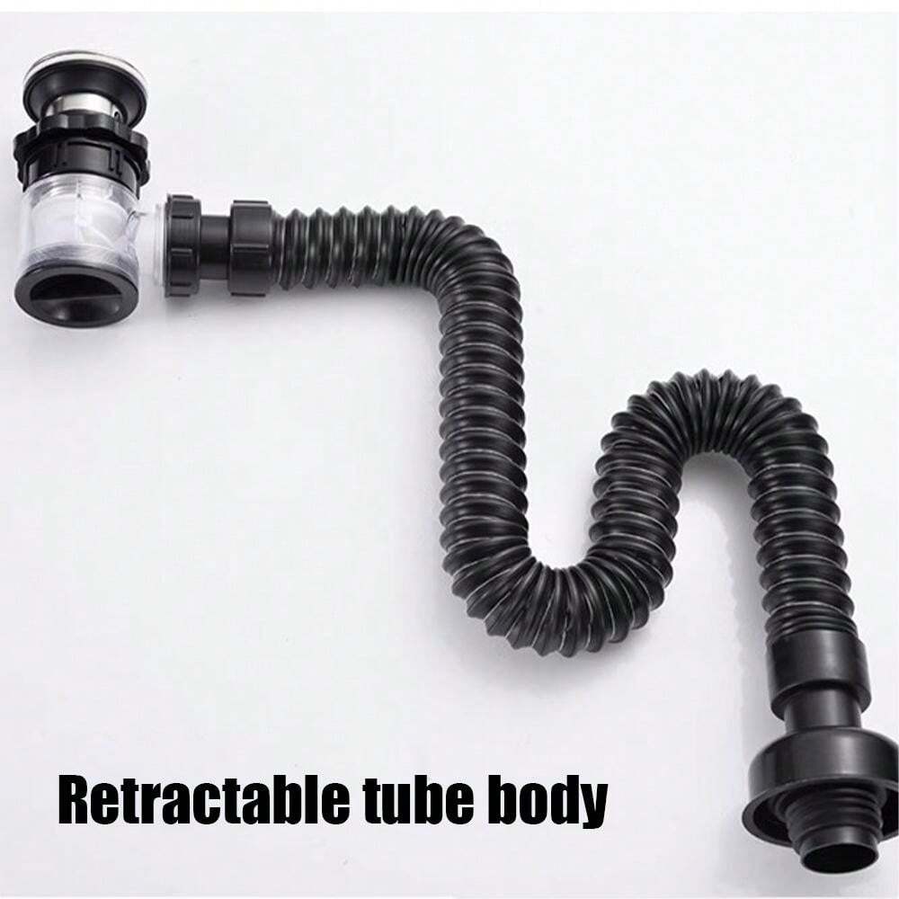 Visualized Under Basin Drain Set With Stainless Steel Flip Drain ...